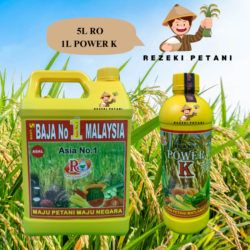 [ORIGINAL] 5L RO FREE 1L POWER K ASIA NO 1 Baja Buah/Vitamin Padi/Baja ...