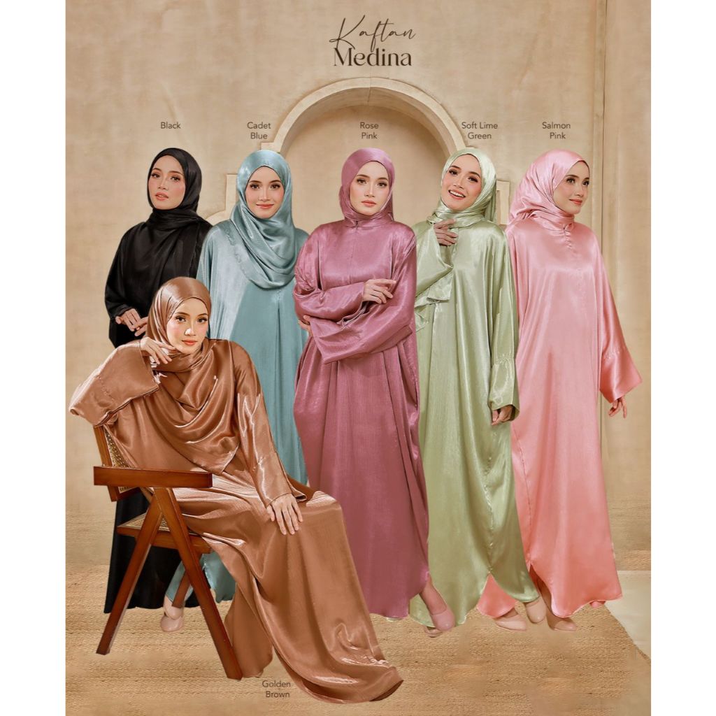 Baju Raya Viral 2025 Dress Abaya Jubah Muslimah Kaftan Dubai Ironless ...
