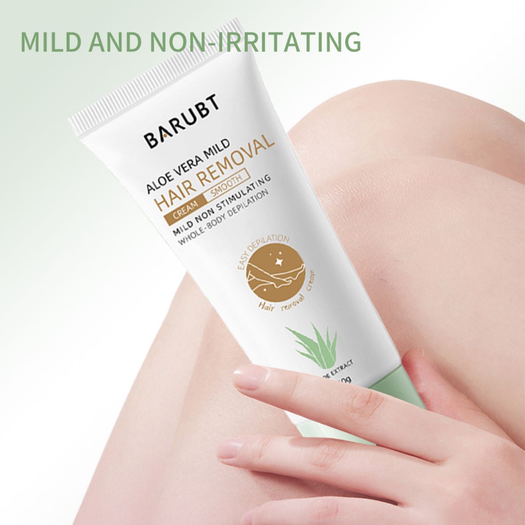 BARUBT Aloe Vera Hair Removal Cream Gel Deep Hair Removal Without ...