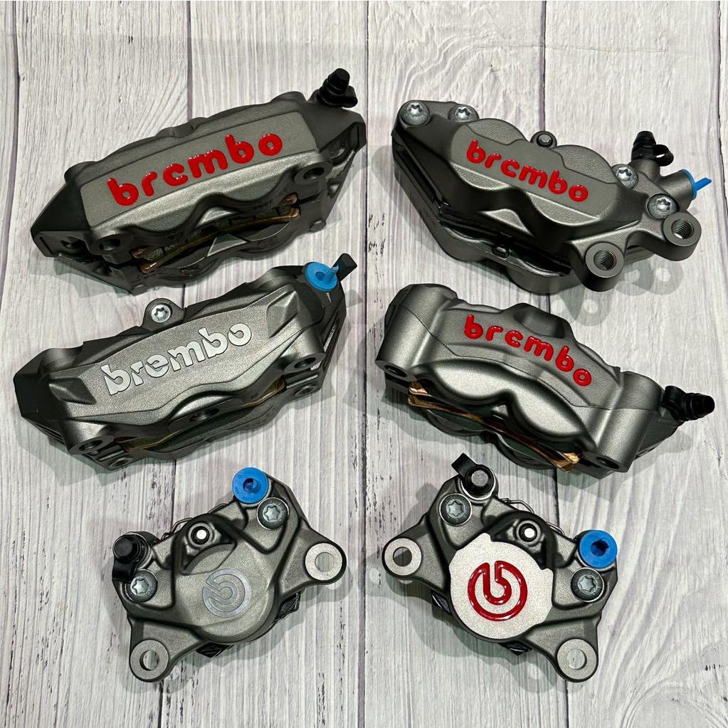 ORIGINAL Brembo M3 K5 K50 Stylema M5 M50 M4 P4 4POT CALIPER P34 2POT RED LOGO BLACK GREY SLIVER ...