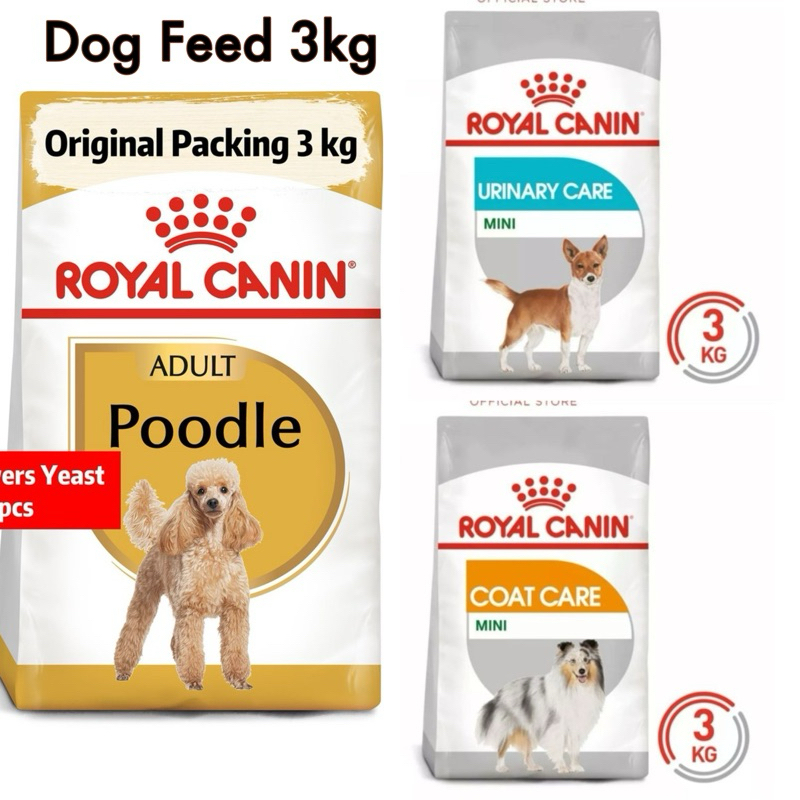 Royal Canin Dog 3kg Poodle Urinary Coat Care (Original Packing ...