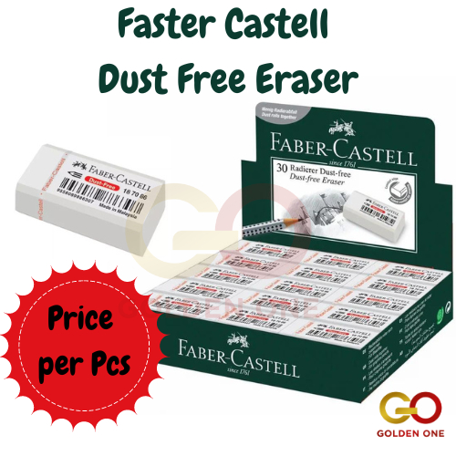 Faber-Castell Dust Free Eraser / Rubber / Pemadam (price for 1pc ...
