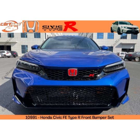 Honda Civic FE 2022 2023 convert Type R Front Bumper Rear Bumper Grille Exhaust Carbon | Shopee ...