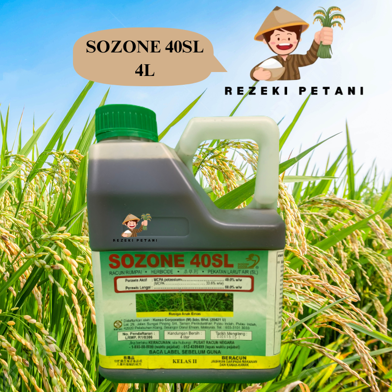 [ORIGINAL] 4L SOZONE 40SL KENSO / Fezone / Rumput para/ keladi agas ...