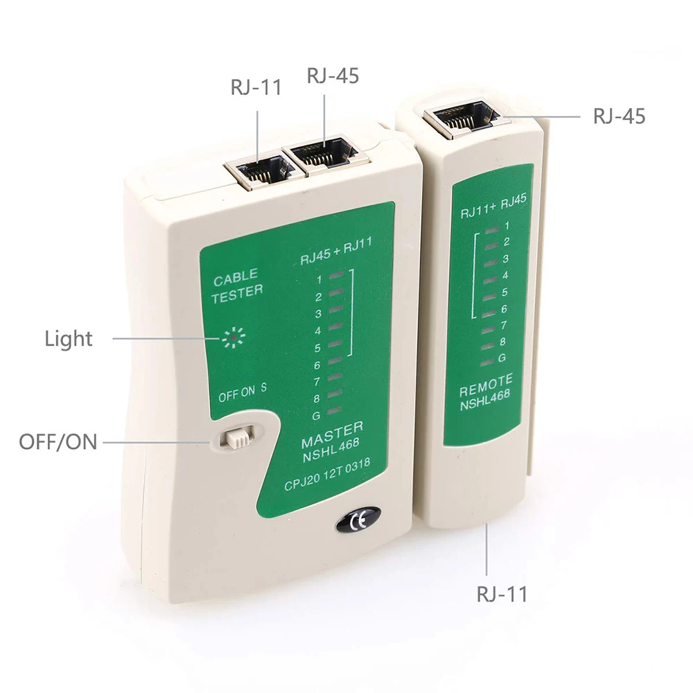 RJ45 RJ11 RJ12 Network Cable Tester Cat5 Cat6 UTP LAN Cable Tester ...