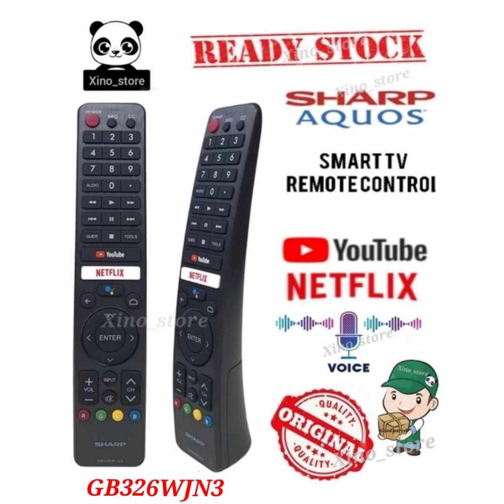 100% Original Sharp Google Assistant Voice LED Anddroid Smart Tv Remote ...