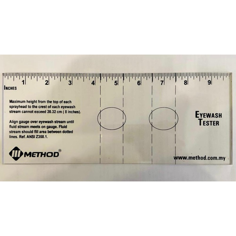 ANSI Safety Eyewash Clear Plastic Test Gauge Plate | Shopee Malaysia