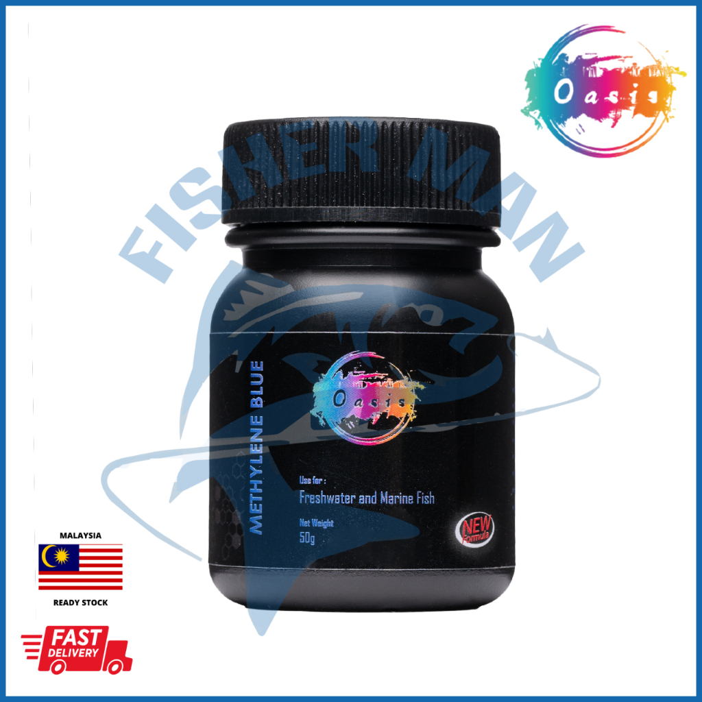 Oasis Methylene Blue Fish Medication/Fish Medicine/Ubat Ikan [50g/200g] | Shopee Malaysia