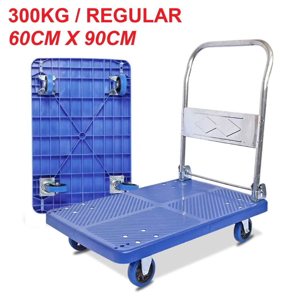 Super Heavy Duty Foldable Handle Platform Trolley 360° Rotation Wheel ...