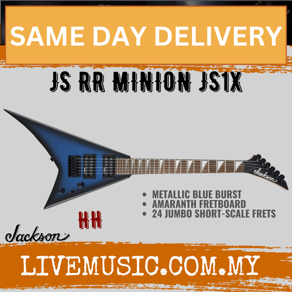 Jackson JS1X - JS Series RR Minion Electric Guitar - Metallic Blue ...