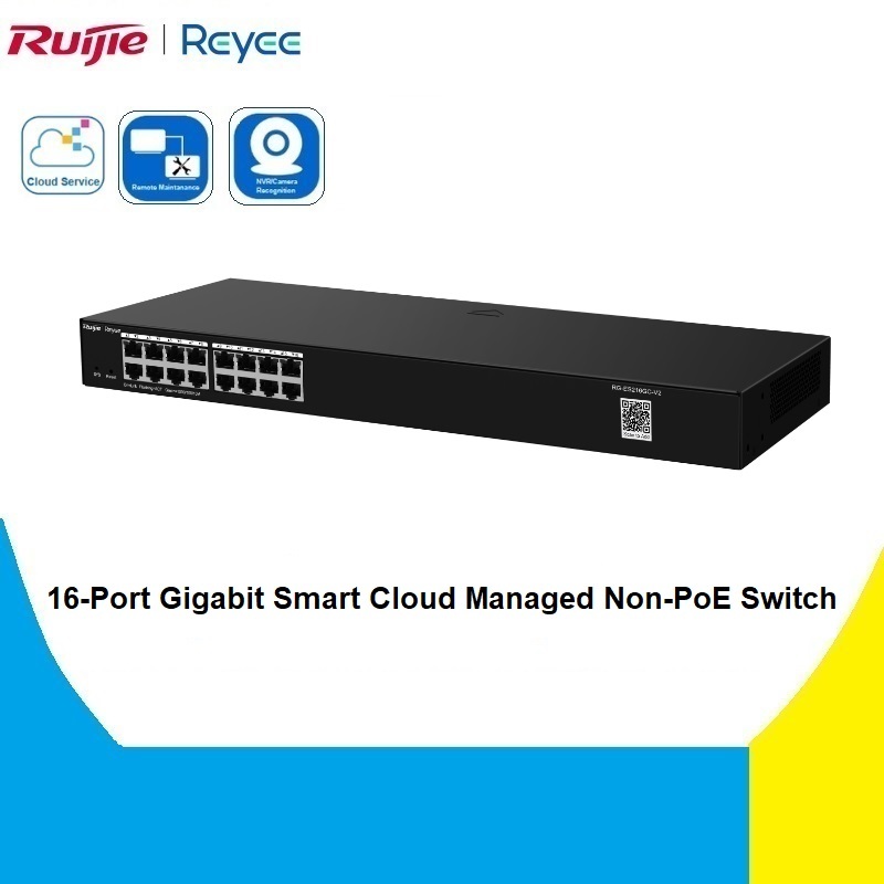 Ruijie Reyee RG-ES216GC 16-Port Gigabit Smart Cloud Managed Non-PoE ...