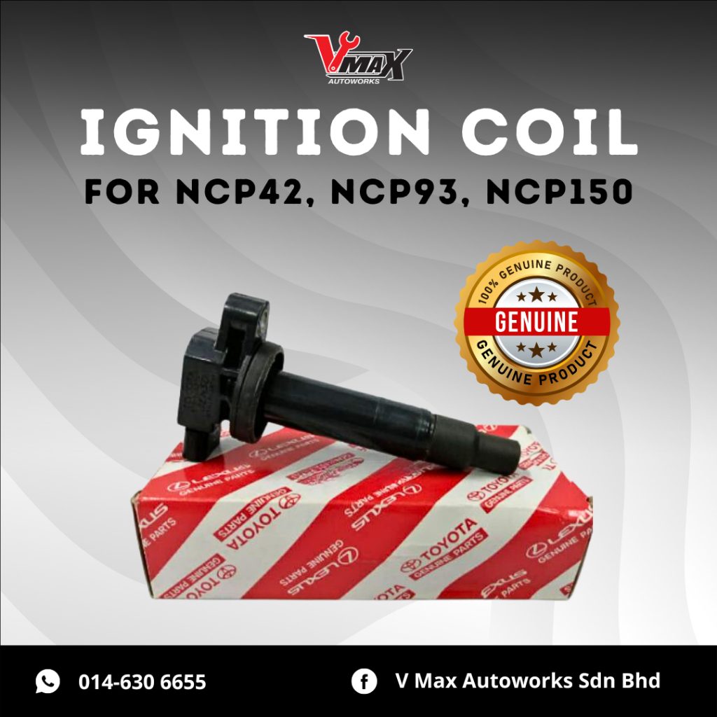 GENUINE TOYOTA VIOS NCP42, NCP93, NCP150 Ignition Coil | Shopee Malaysia