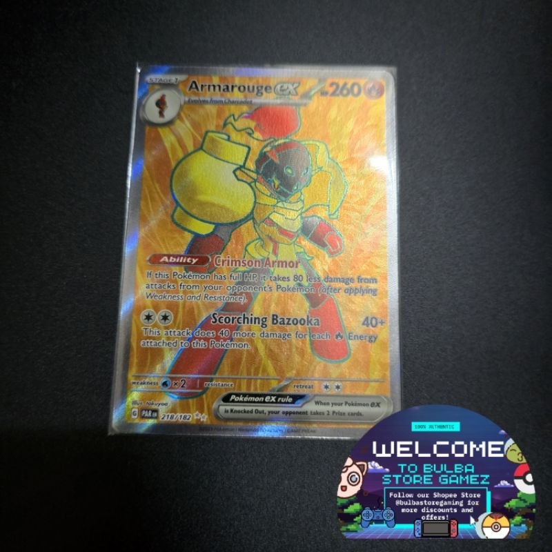 Armarouge Ex 218/182 Full Art FA Secret Rare Paradox Rift PAR SV04 ...