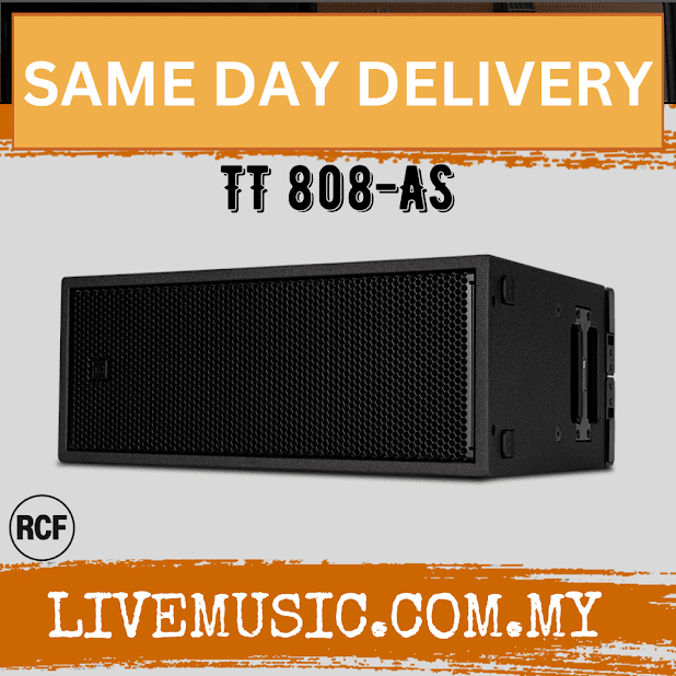 RCF TT 808-AS Compact Low Profile Professional Subwoofer ( TT 808 AS ...