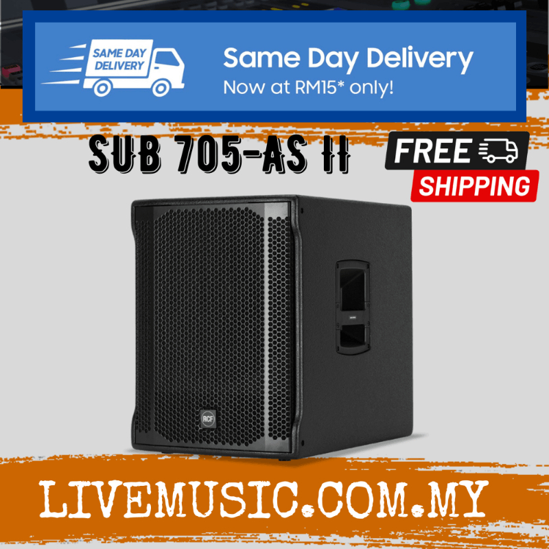RCF SUB 705-AS II 15" Active Subwoofer ( SUB705ASII / SUB 705 AS ...