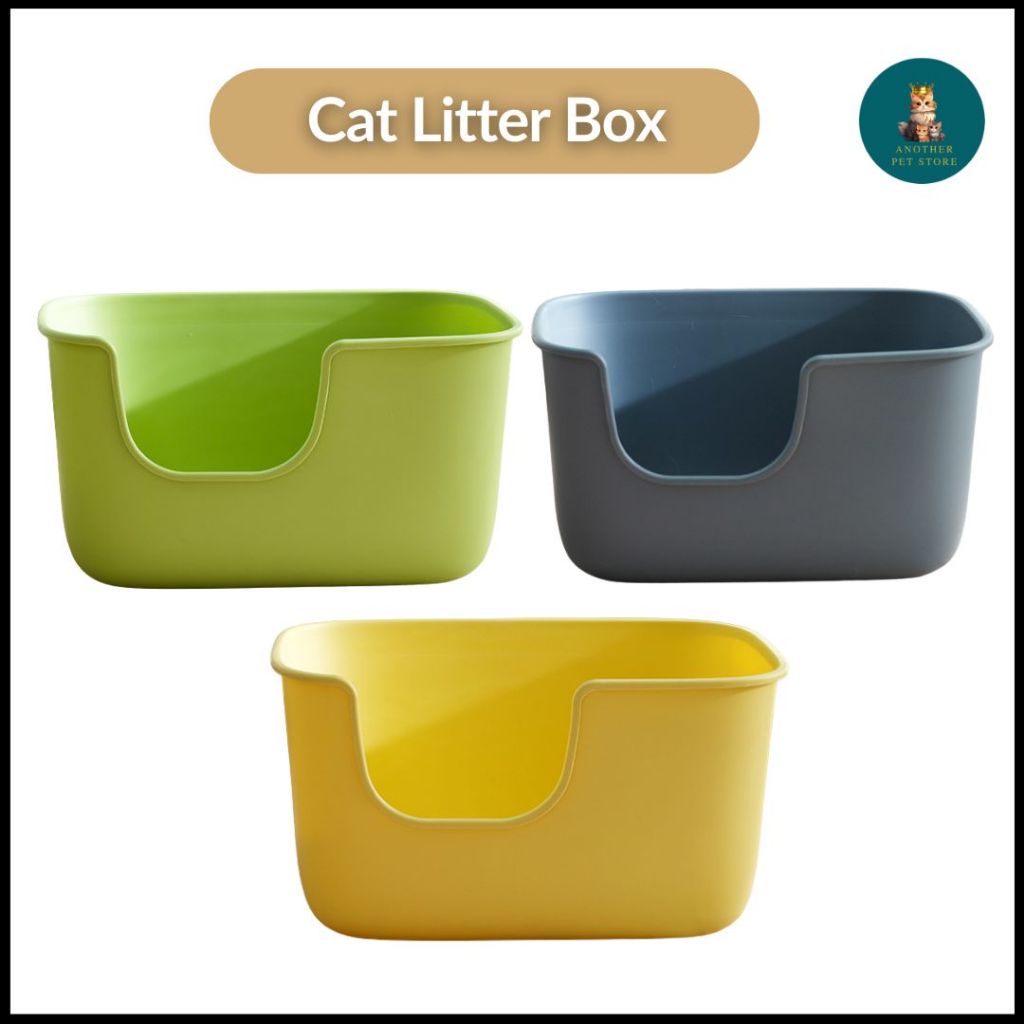 Cat Litter Box Cat Toilet Bekas Pasir Kucing Tempat Berak Kucing Tandas ...