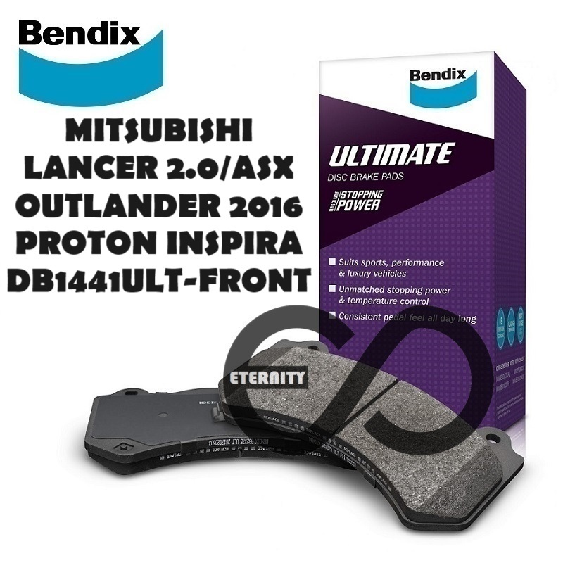 Original Bendix DB1441ULT Racing Front Brake Pad - Proton Inspira ...