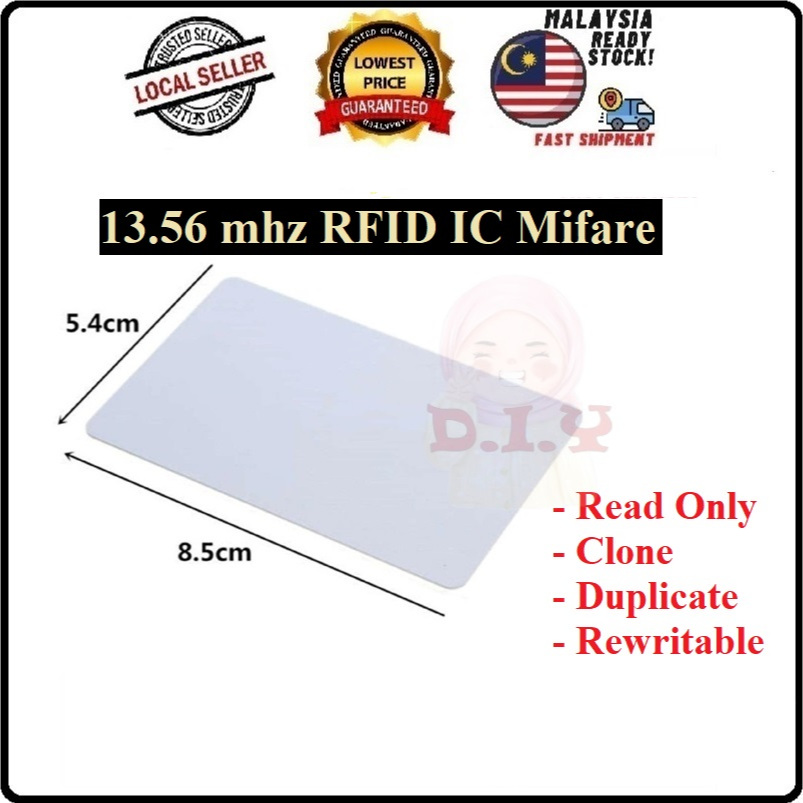 Mifare IC Card 13.56Mhz Proximity RFID Read Only / Rewritable Mifare ...