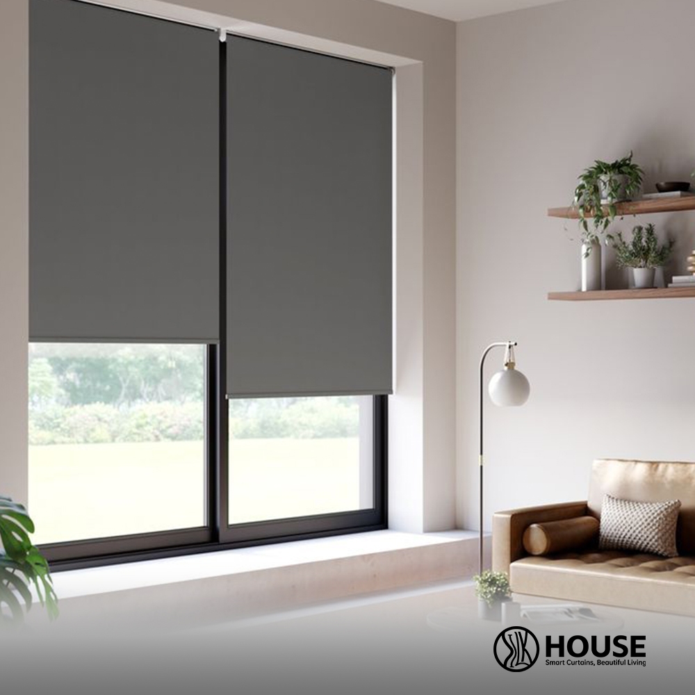 Bidai Poster Bercorak 100% Blackout | Sunblock Roller Blinds dengan UV ...
