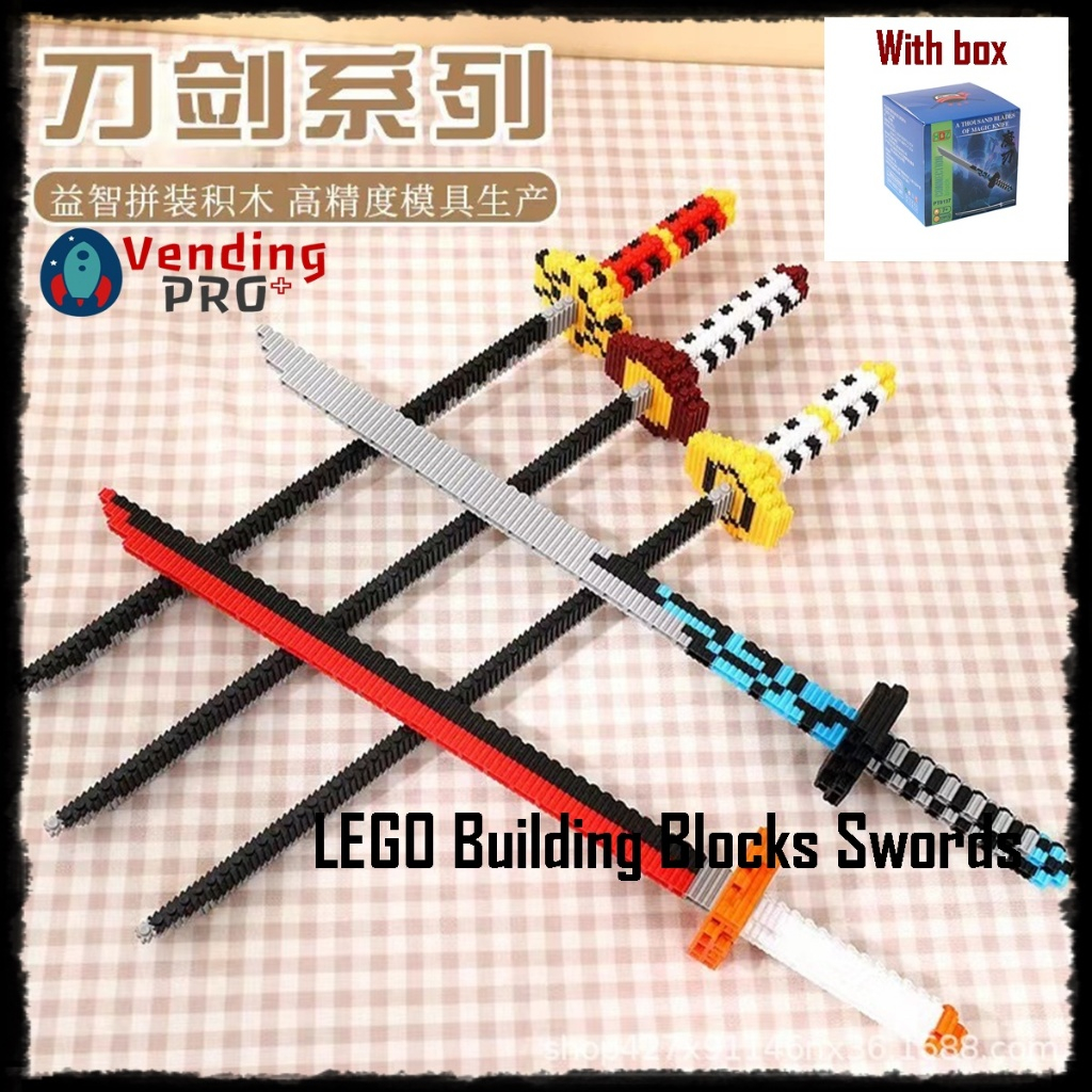 Assembled LEGO Building Blocks Swords Particle Games Educational Toy ...