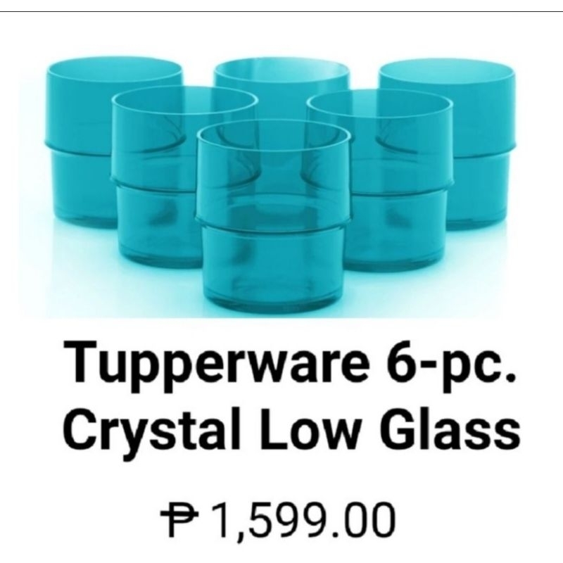 Crystal Low Glass Tupperware | Shopee Malaysia
