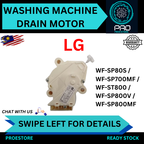(ORIGINAL) LG Drain Motor Washing Machine WF-SP80S / WF-SP700MF / WF-ST800 / WF-SP800V / WF ...