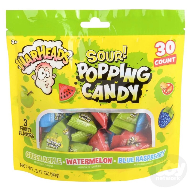 Warheads Sour Popping Candy 3 fruity Flavour 90gram | Shopee Malaysia