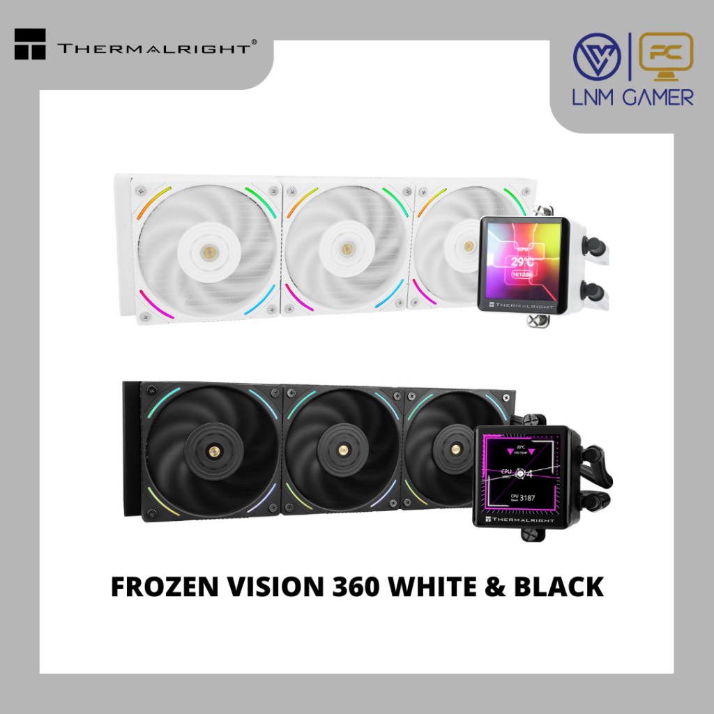 THERMALRIGHT FROZEN VISION 360 WHITE / BLACK ARGB LIQUID COOLER ...