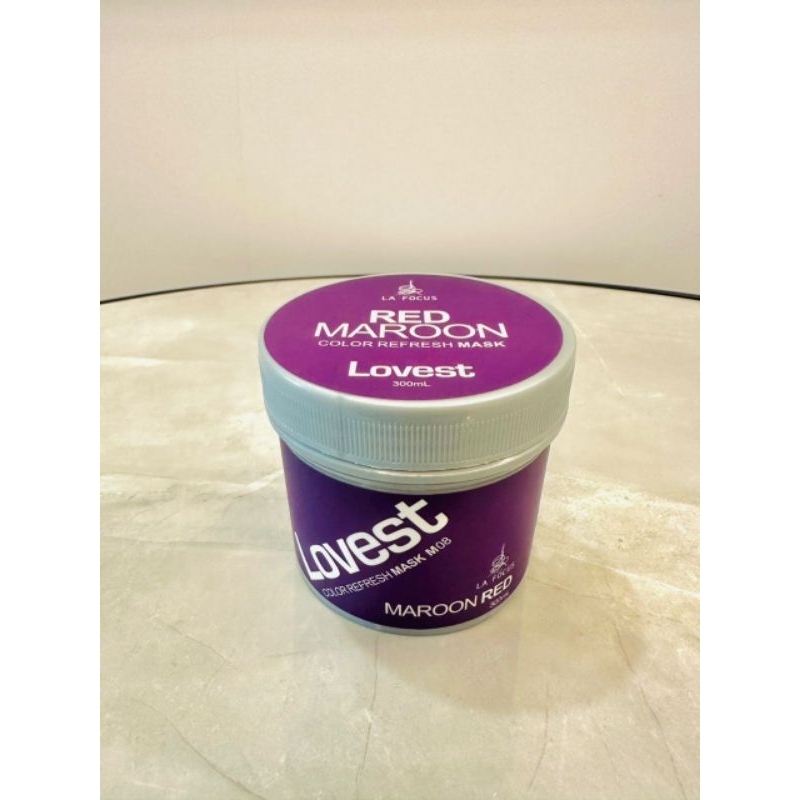 La Focus Lovest Maroon Red Color Refresh Mask (300ml) | Shopee Malaysia