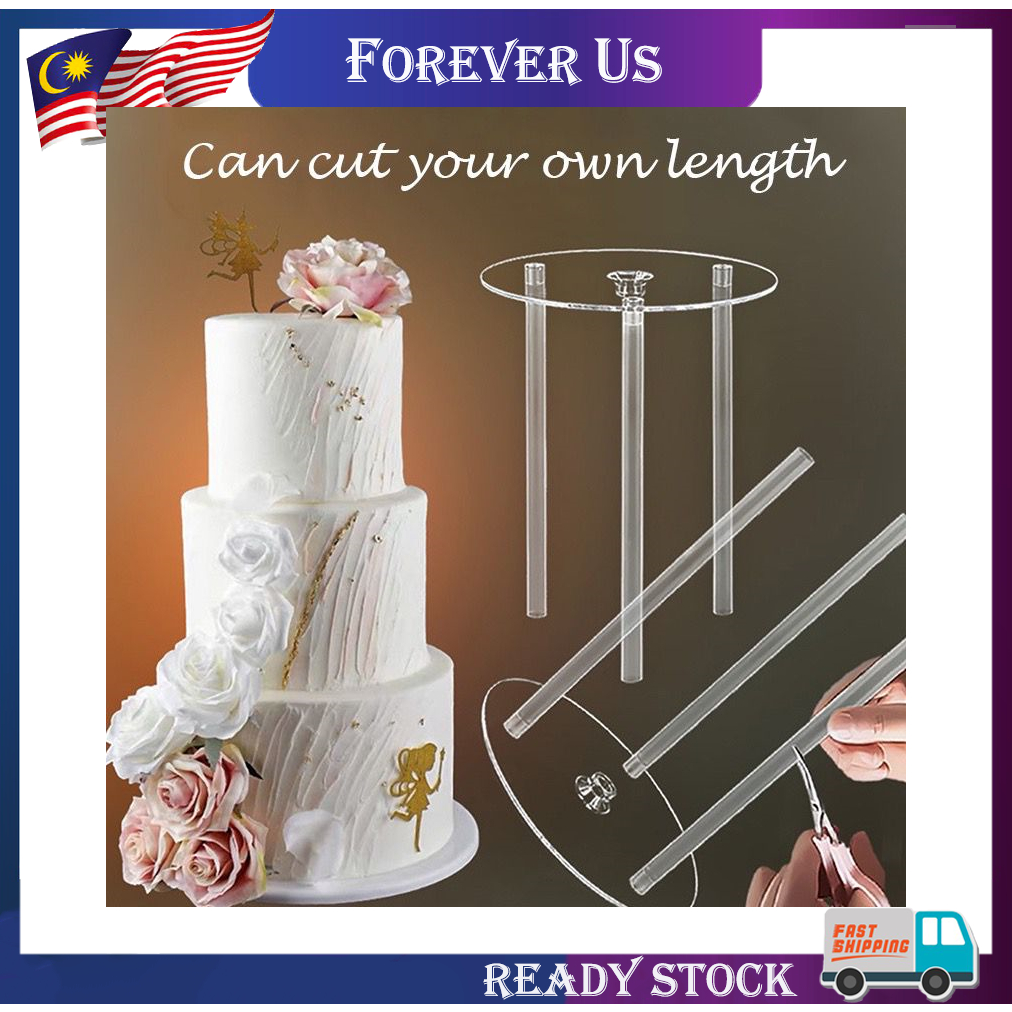 Transparent Multi-layer Cake Piling Bracket Support Frame Cake Stands ...