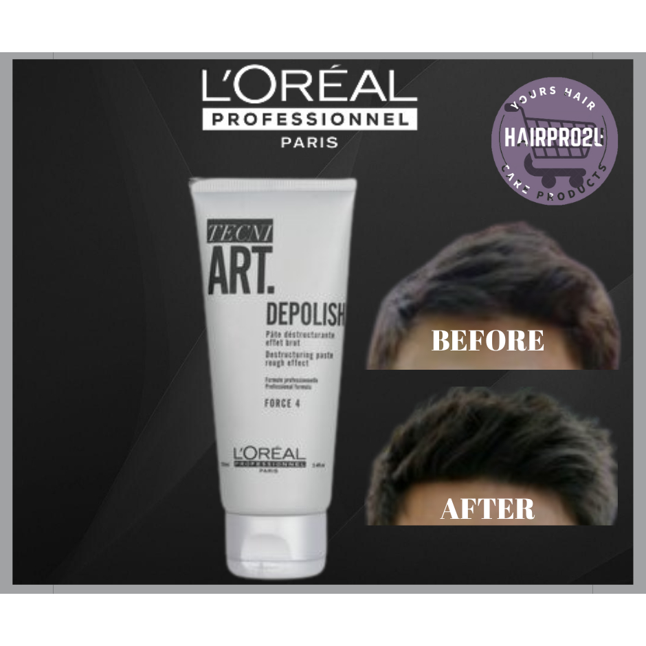 LOREAL PROFESSIONAL TECNI ART DEPOLISH DESTRUCTURING PASTE ROUGH EFFECT 100ML | Shopee Malaysia