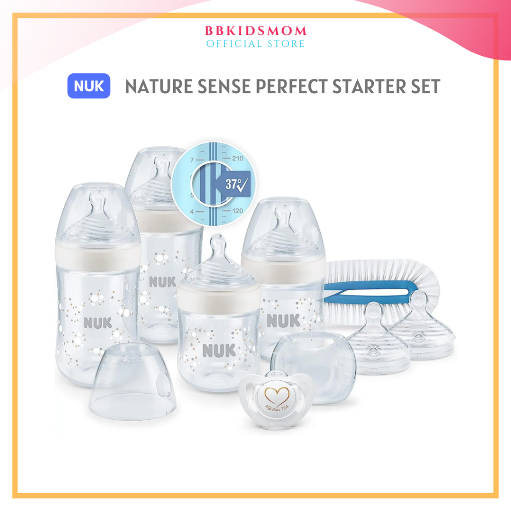 NUK Nature Sense Bottle Perfect Starter Set With Temperature Control ...