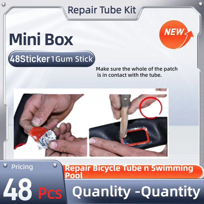 Bicycle Repair Kit – Tube Patch Kit (48 Pcs) | Shopee Malaysia