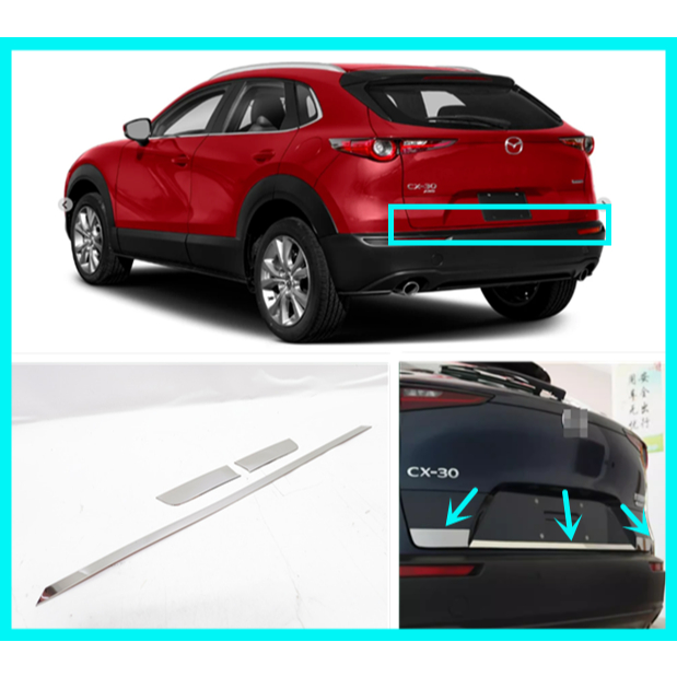 MAZDA CX30(CX-30) 2020 REAR TRUNK BOOT GARNISH CHROME TRIM MOLDING ...