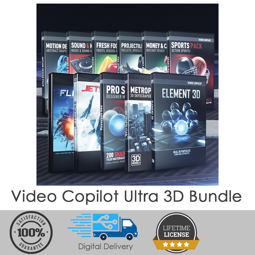 Element 3D (Ultra 3D Bundle)/ Ultimate 10 pack/ Slime VFX/ 3D Models Metropolitan Pack - Video ...