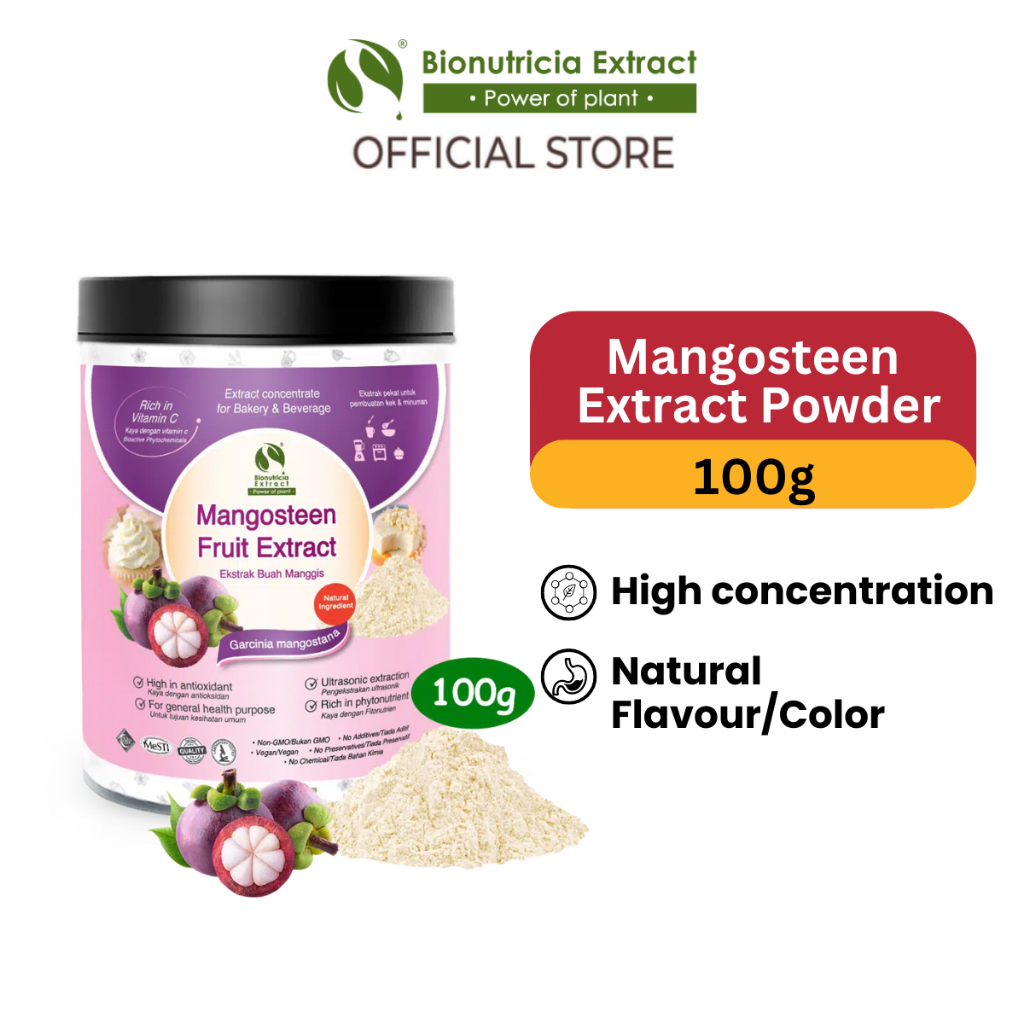 Bionutricia Mangosteen Fruit Standardized Extract Powder 100g | Shopee ...