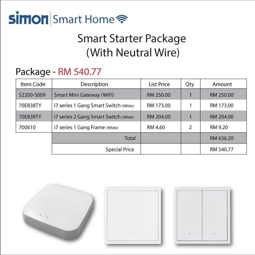 SIMON i7 Smart Series - Smart Switches/Smart Home System - Control in 3 ...