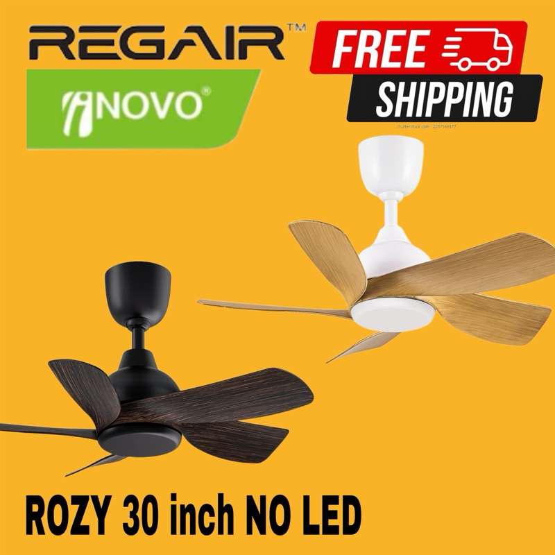(Regair Inovo) Rozy 30” Kipas Siling Ceiling Fan 5 Blades With Remote ...