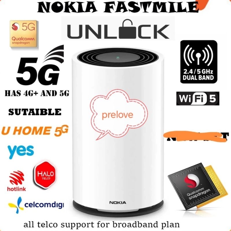 5G MODEM NOKIA WIFI RUMAH | Shopee Malaysia