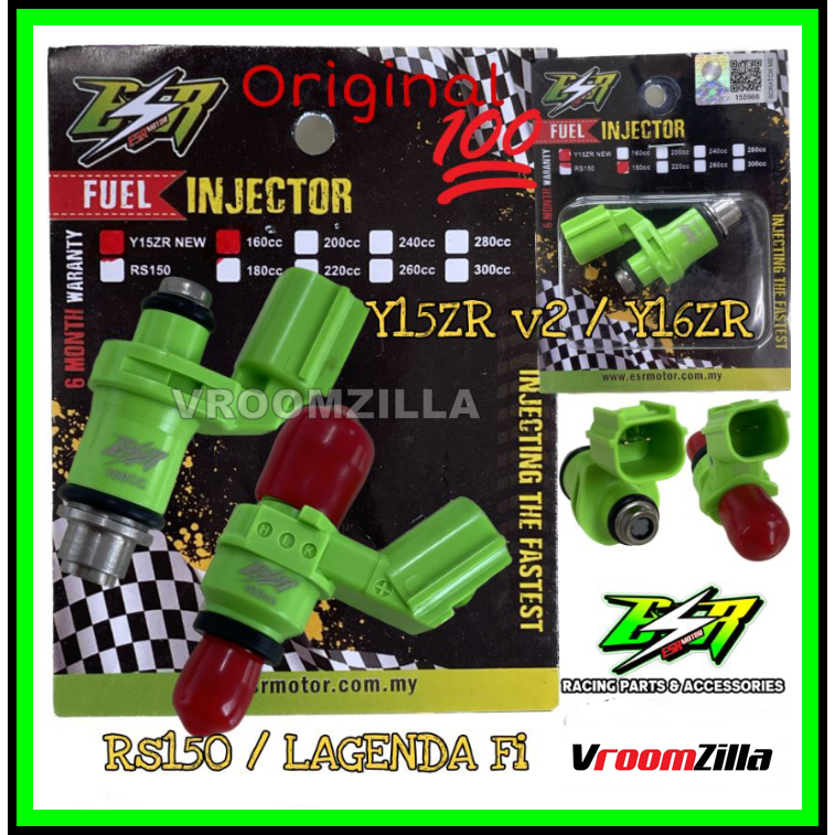 ESR FUEL INJECTOR Y15ZR V2 Y16ZR RS150 SRL115 100% ORIGINAL RED LEO REDLEO uma racing | Shopee ...