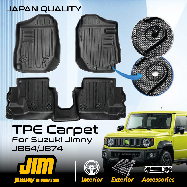 Suzuki Jimny JB64 Jimny Sierra JB74 Type 3D Floor Mat for MT Cars, Waterproof, 3D Structure, Car ...