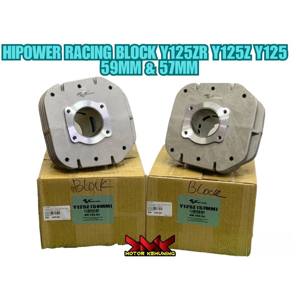 HIPOWER RACING BLOCK Y125ZR Y125Z Y125 ( NO PISTON ) 57MM & 59MM | Shopee Malaysia