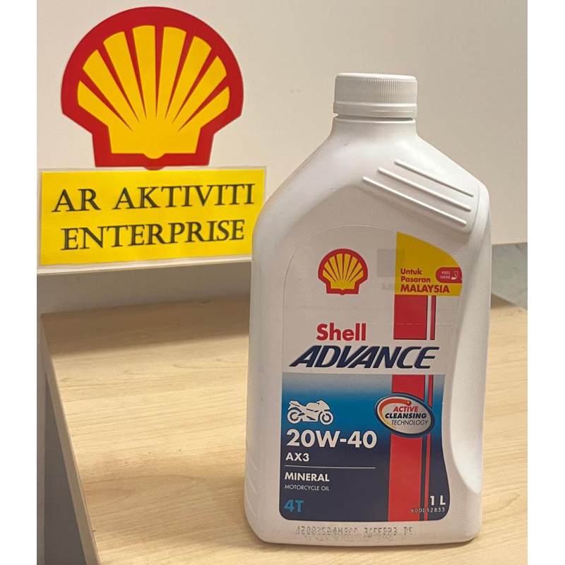 Shell Advance AX3 20W-40 4T 1L 100% Shell Original | Shopee Malaysia