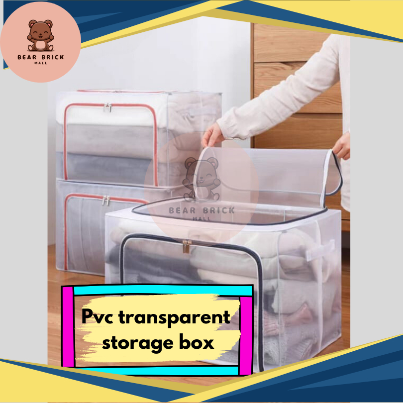 Transparent Foldable Storage Box Clothes Organizer Clothes Storage ...