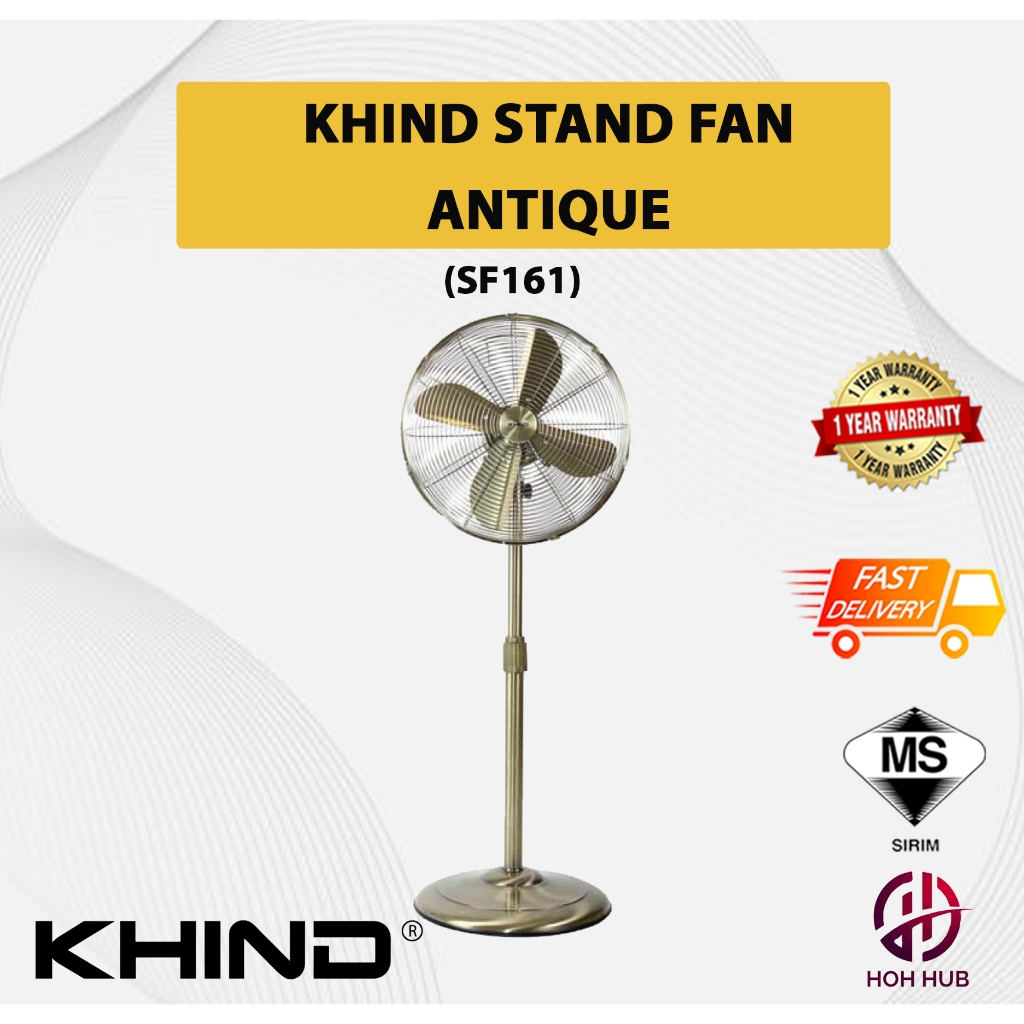 KHIND ANTIQUE STAND FAN ( 16’’ ) SF161 KIPAS BERDIRI | Shopee Malaysia