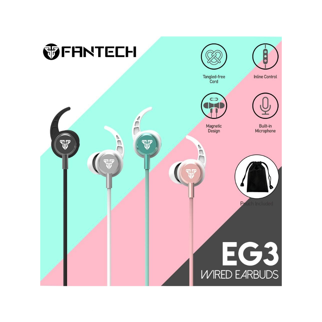 Fantech SCAR EG3 Ear In Gaming Headset, 3 Sizes Ear Tips, Free Carrying ...
