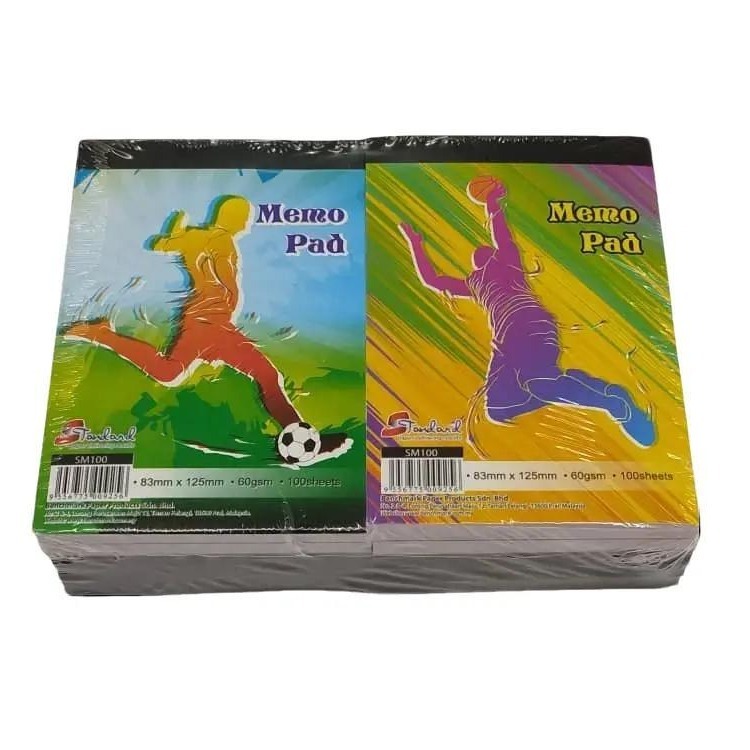 Standard White Memo Pad 83mm X 125mm SM100 (10/Pkt) | Shopee Malaysia