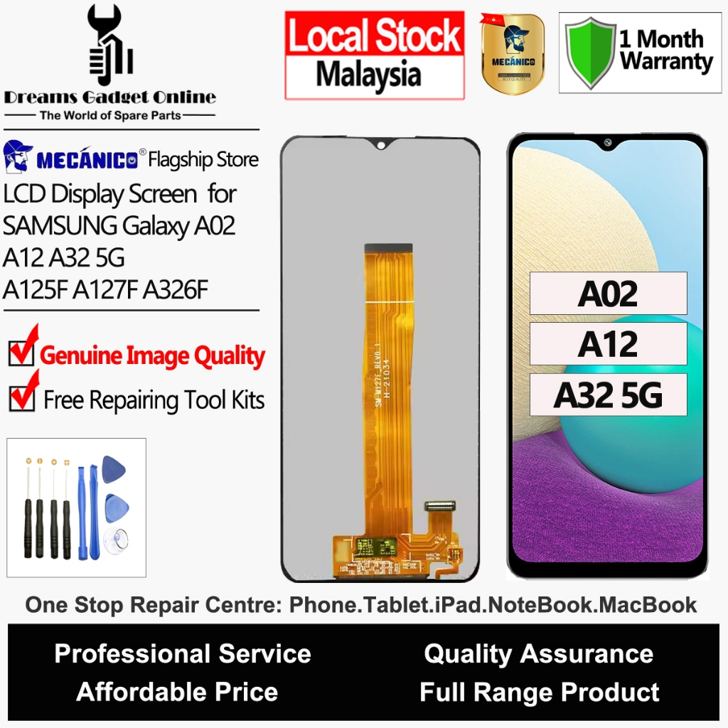 LCD Display Touch Screen Digitizer Full Set for Samsung Galaxy A02 A12 ...