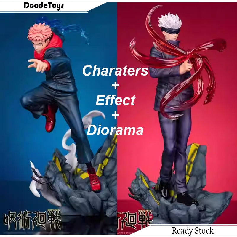 Jujutsu Kaisen Effect Diorama Satoru Gojo 28cm / Yuji Itadori 25cm pvc ...