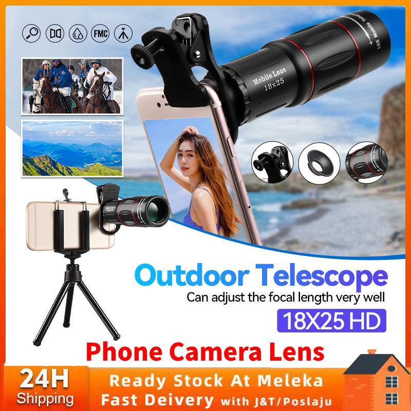 APEXEL Phone Camera Lens 18x25 Monocular Zoom HD Cell Phone Lens ...